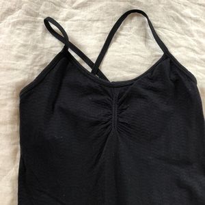 Athleta | Tops | Athleta Yoga Black Cross Back Tank | Poshmark